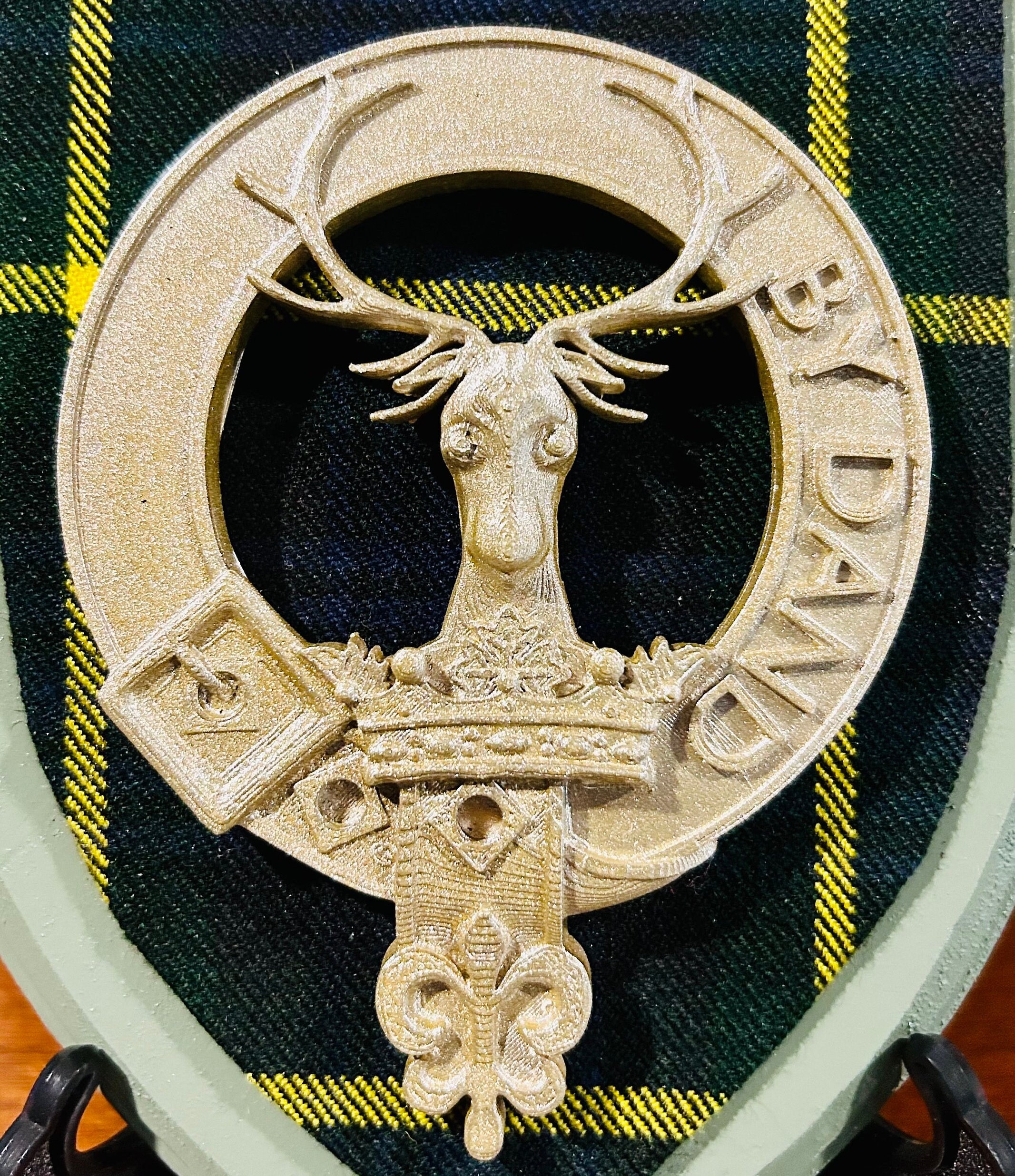 Gordon Scottish Clan Tartan Badge Crest Plaque - Etsy