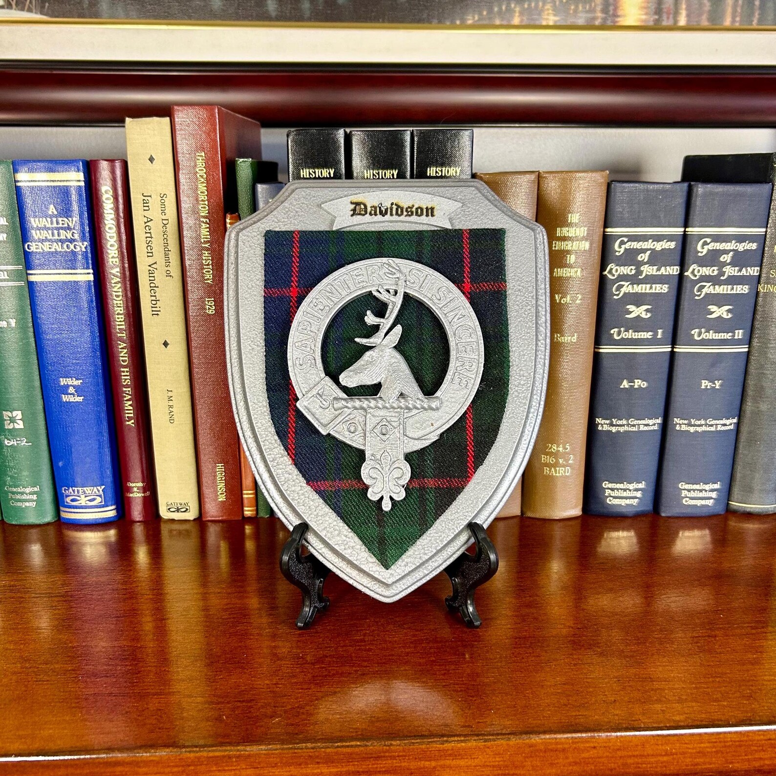 Davidson Scottish Clan Tartan Badge Crest Plaque - Etsy