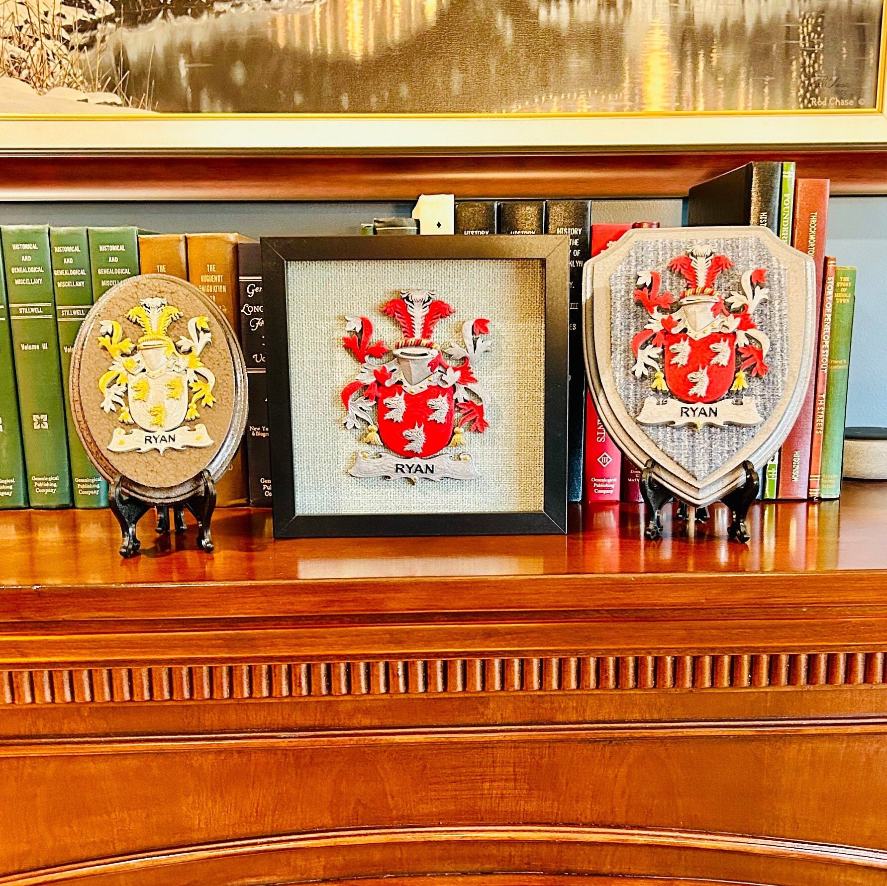 Ryan Irish Coat of Arms Crest Framed - Etsy