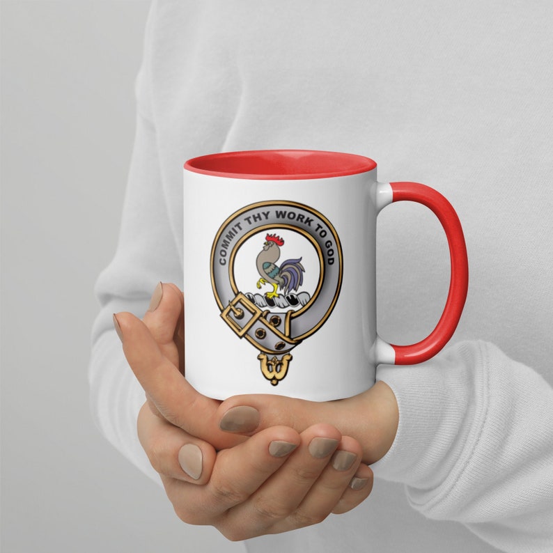 Sinclair Mug Scottish Clan Badge Crest - Etsy