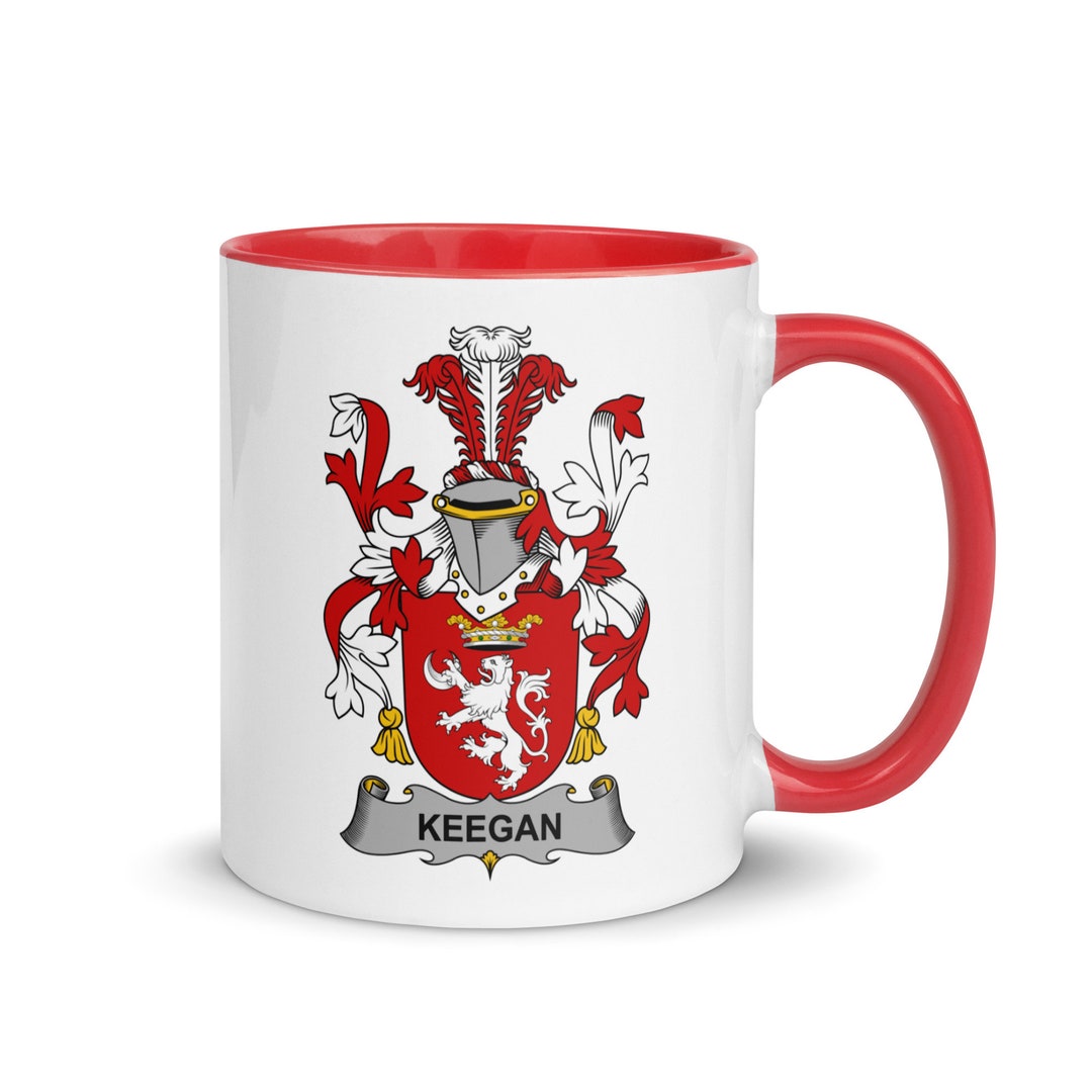 Keegan Crest Mug Irish Coat of Arms - Etsy