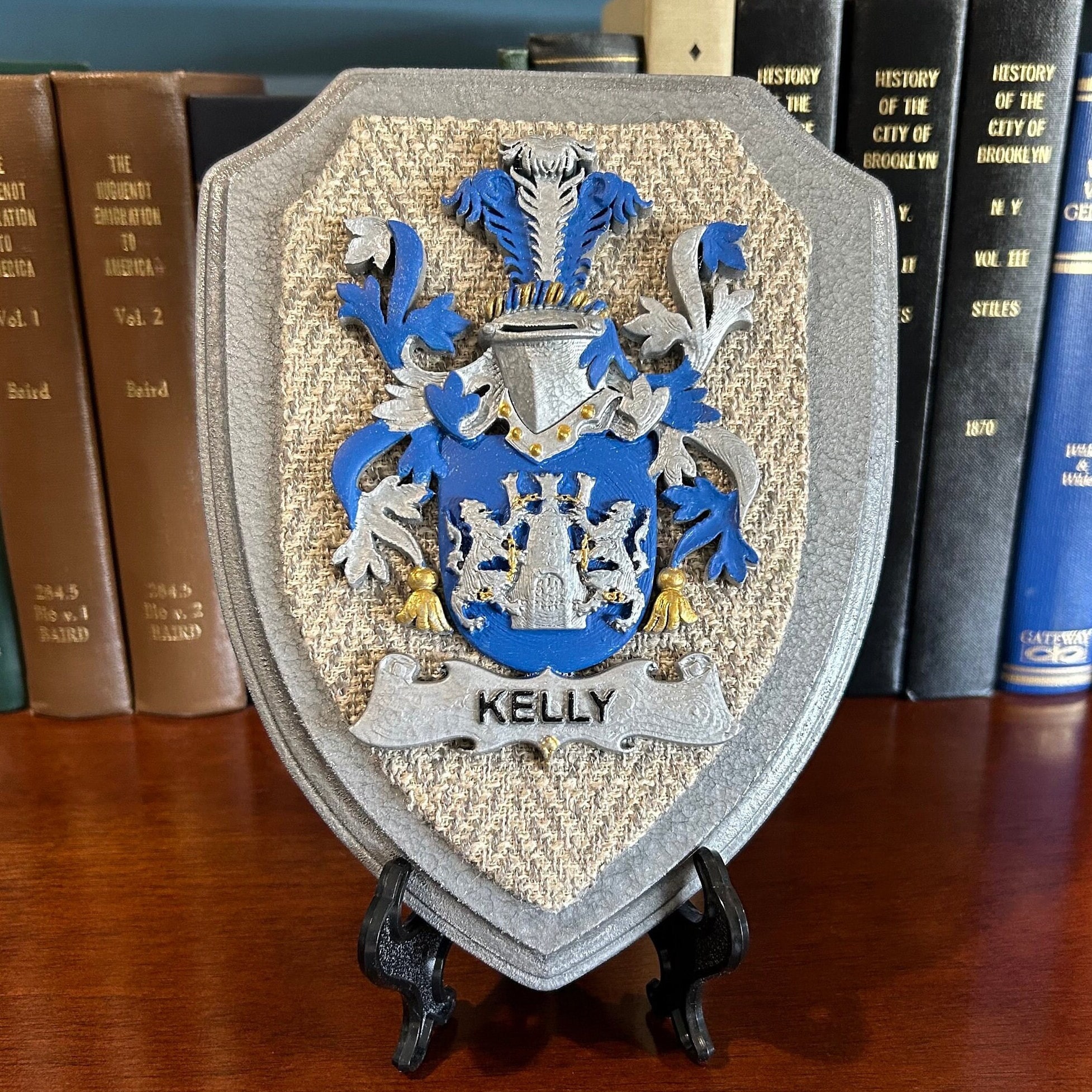 Kelly Irish Coat of Arms Crest Plaque - Etsy