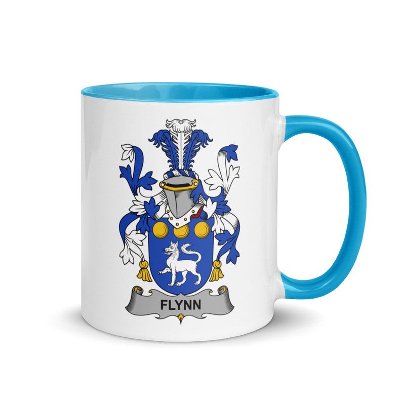 Flynn Crest Mug Irish Coat of Arms - Etsy