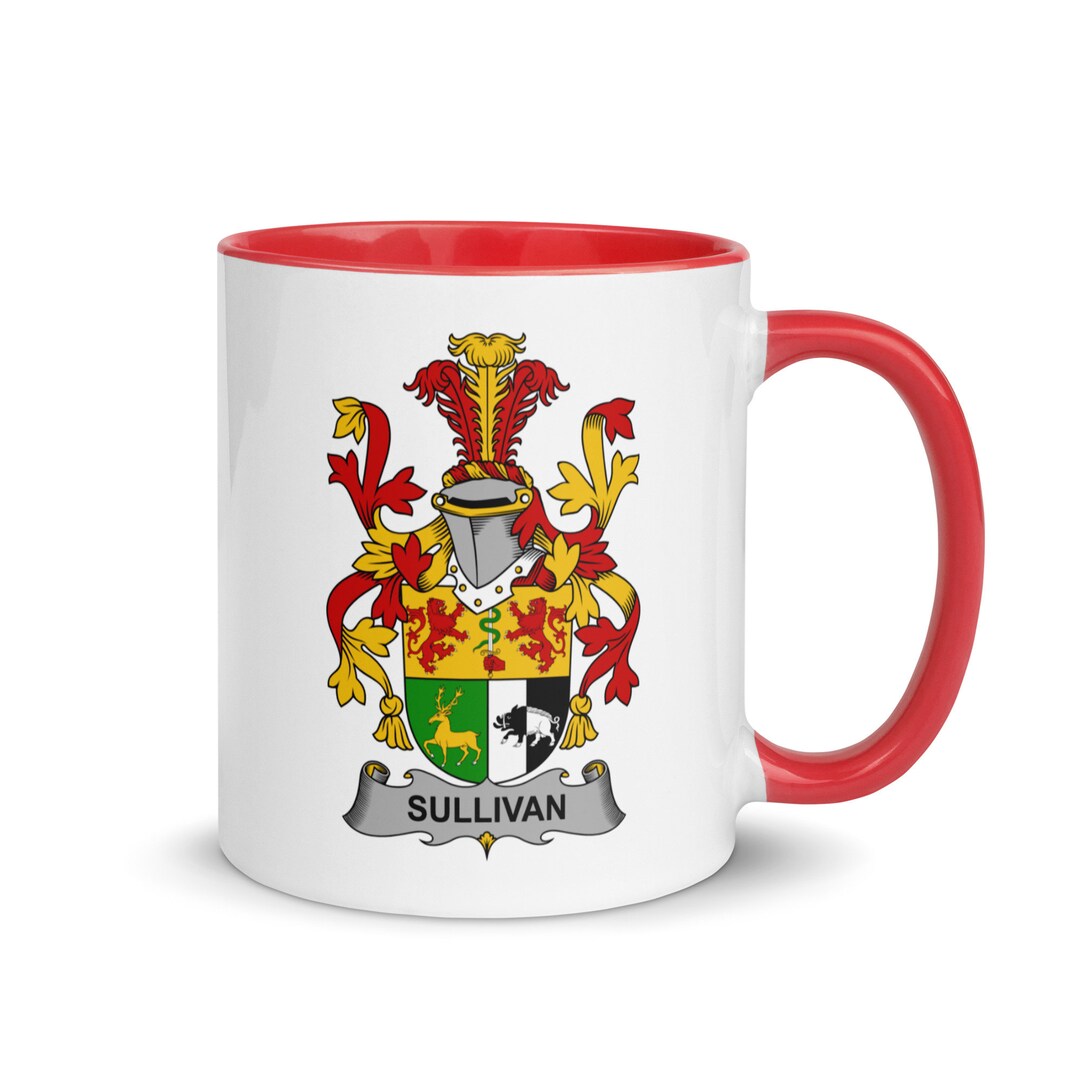 Sullivan Crest Irish Coat of Arms Mug - Etsy