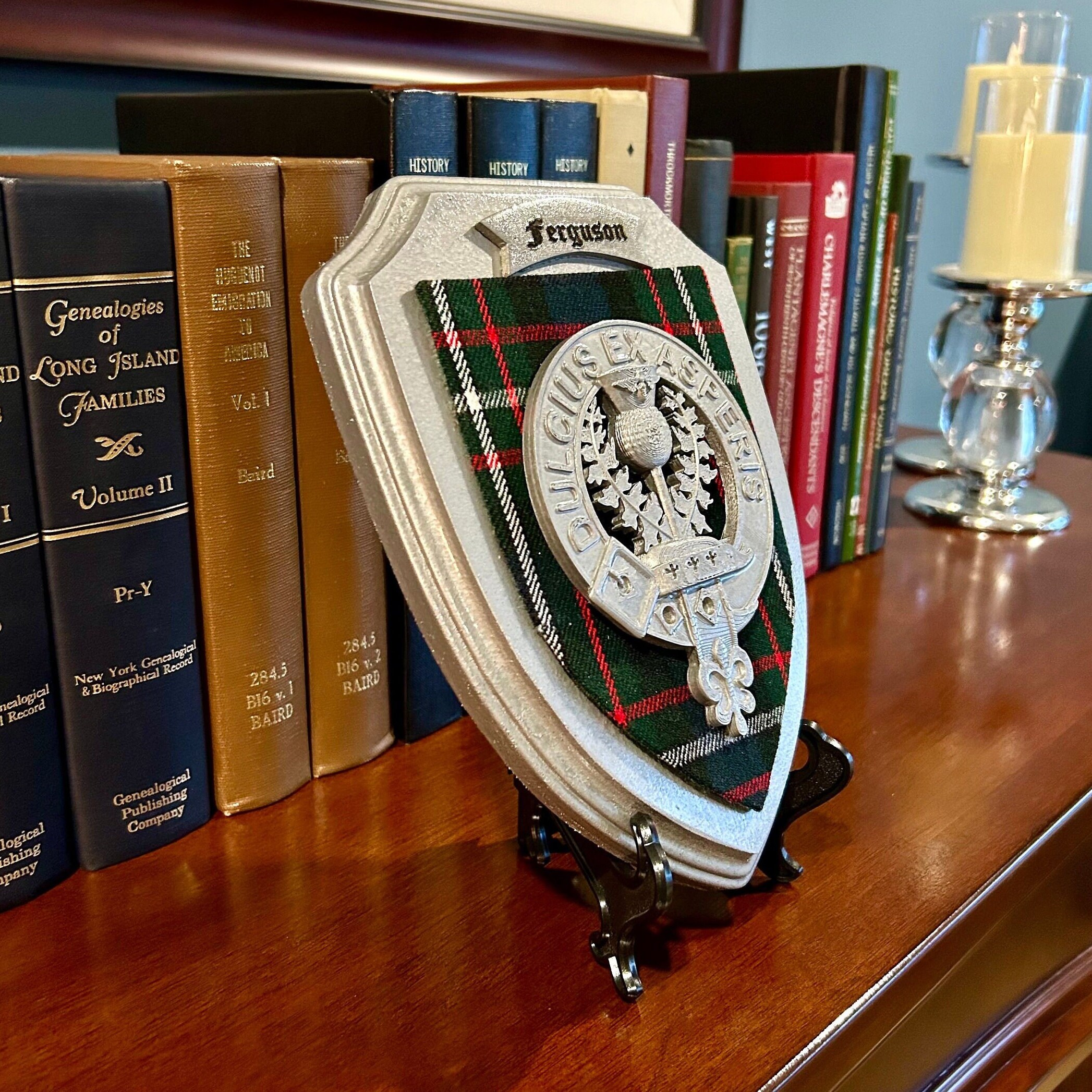 Ferguson / Fergus Scottish Clan Tartan Badge Crest Plaque - Etsy