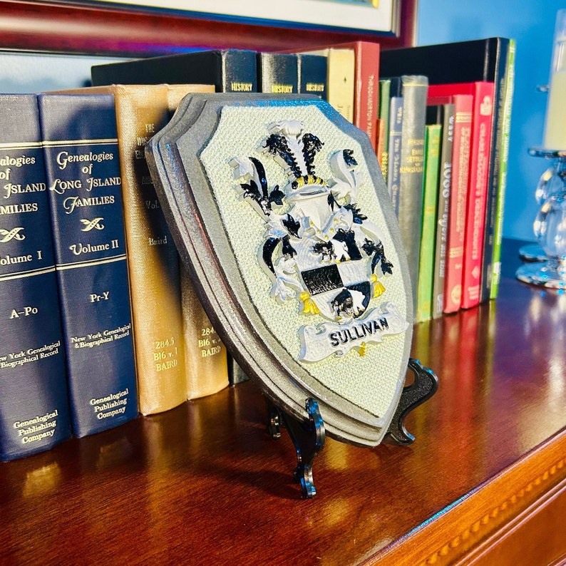 Sullivan of Beare Irish Coat of Arms Crest Plaque - Etsy