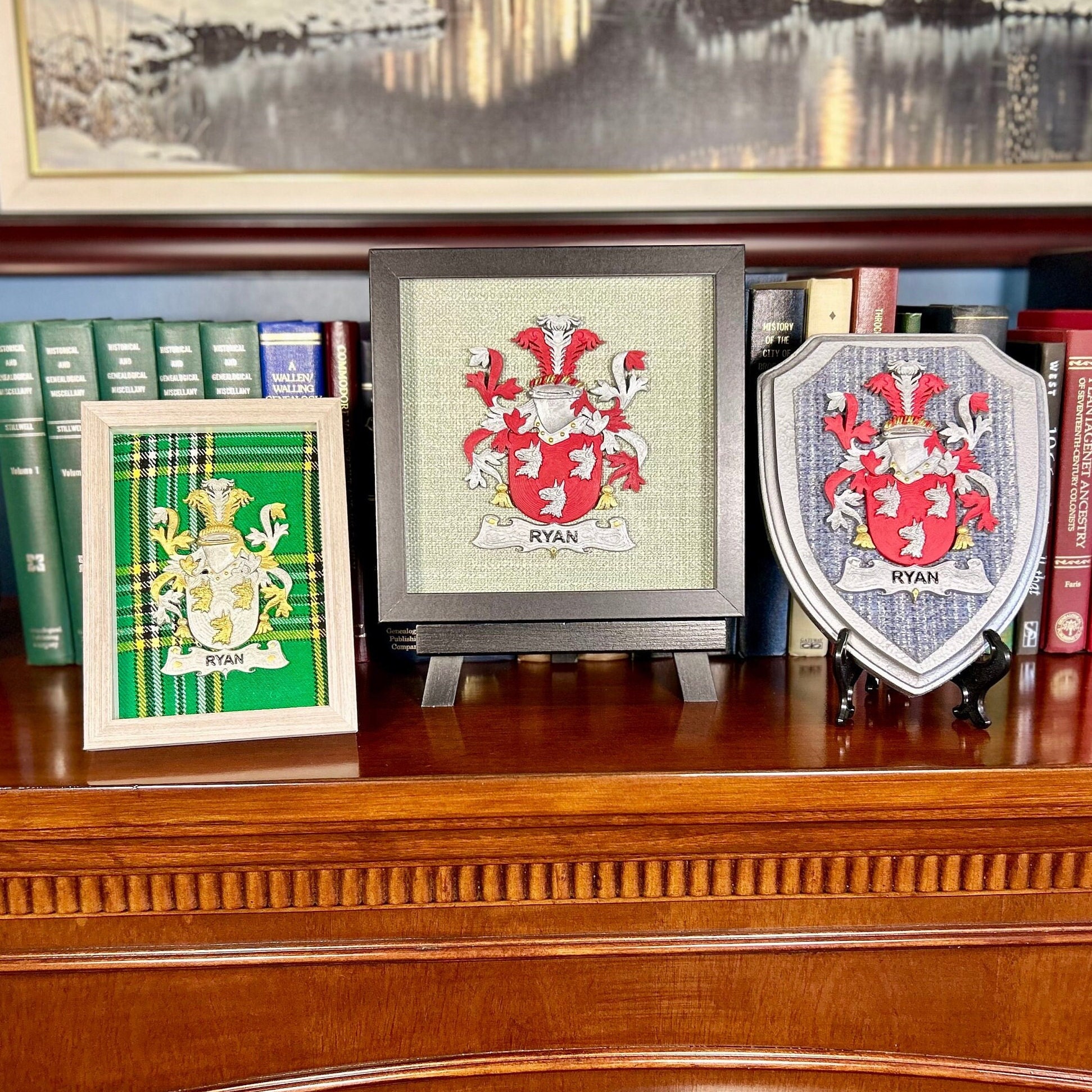 Ryan Irish Coat of Arms Crest Plaque - Etsy