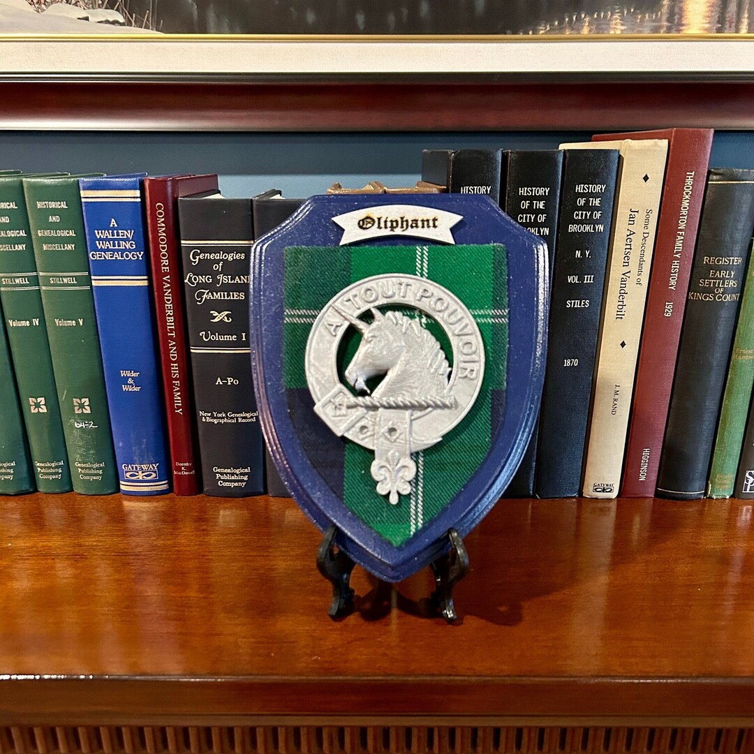 Oliphant / Olyphant Scottish Clan Tartan Badge Crest Plaque - Etsy