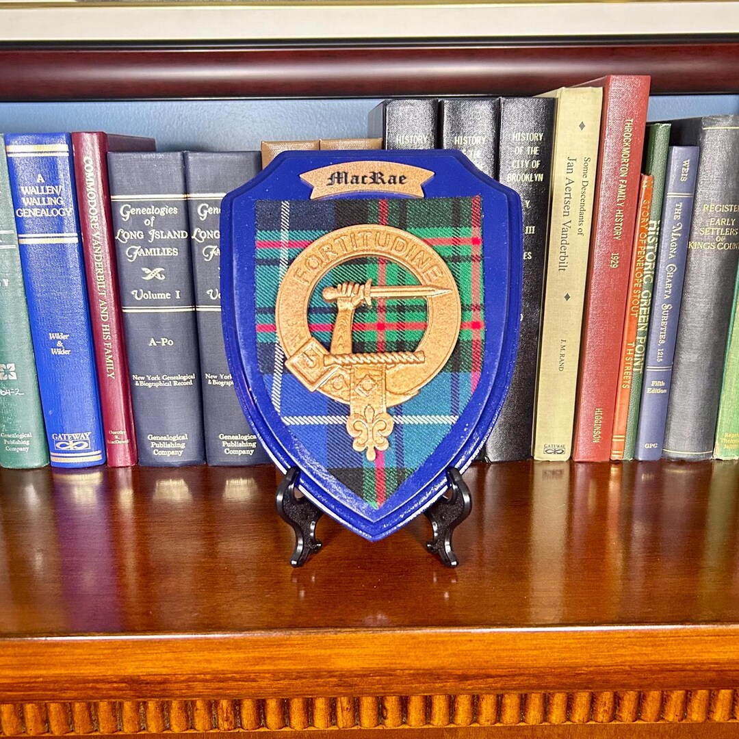 Macrae / Mcrae / Macrae Scottish Clan Tartan Badge Crest Plaque - Etsy