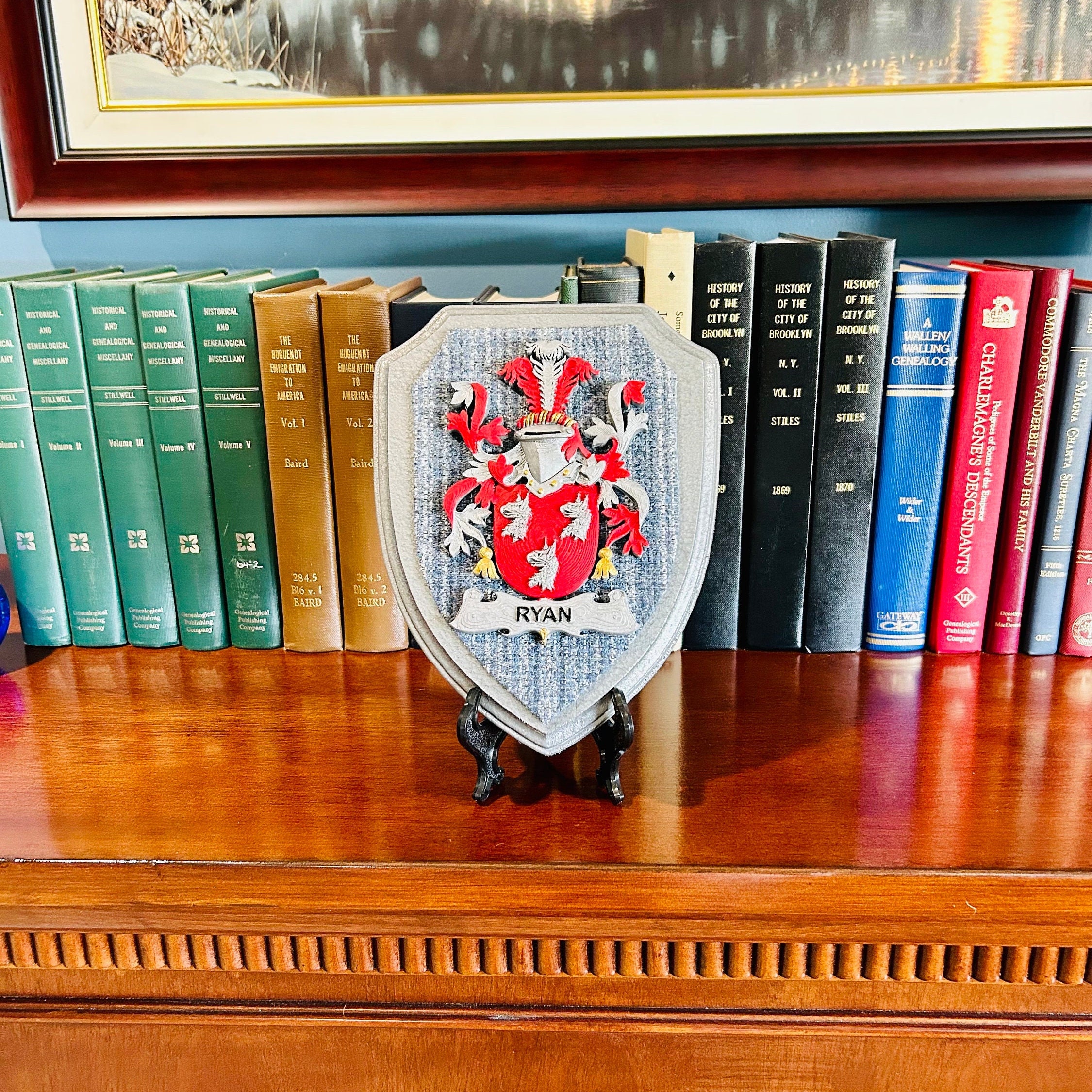 Ryan Irish Coat of Arms Crest Plaque - Etsy