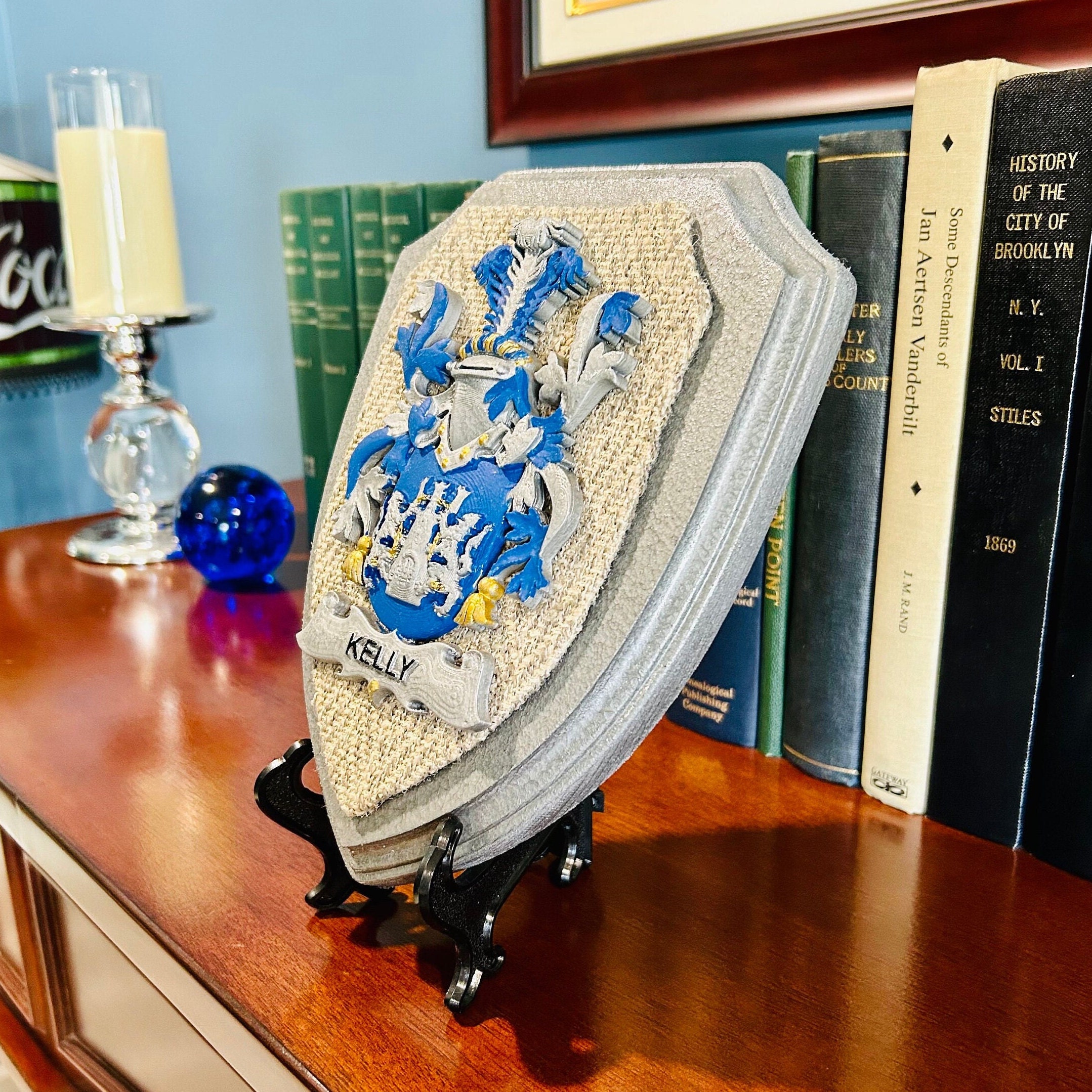 Kelly Irish Coat of Arms Crest Plaque - Etsy