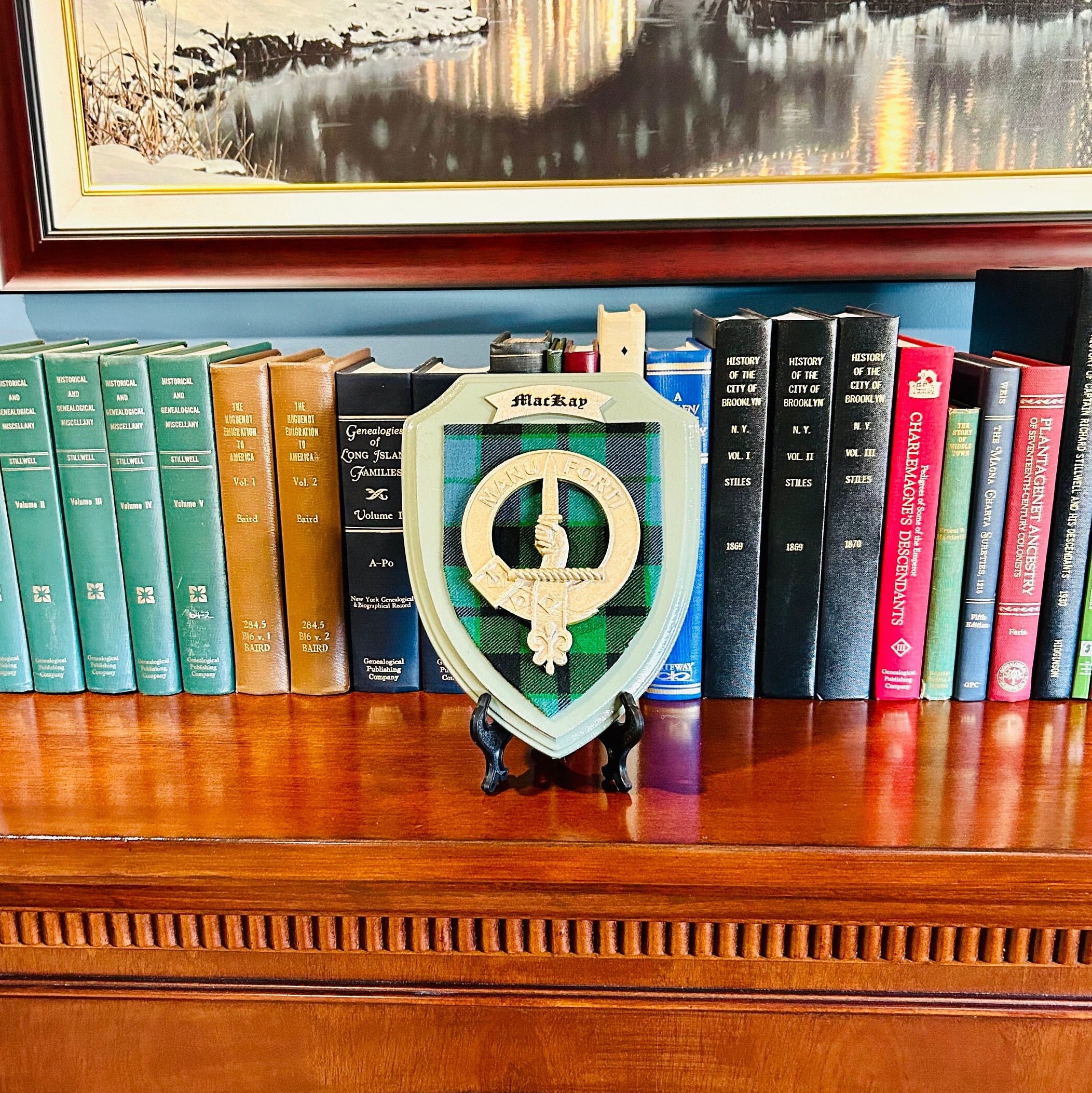 Mackay / Mckay Scottish Clan Tartan Badge Crest Plaque - Etsy