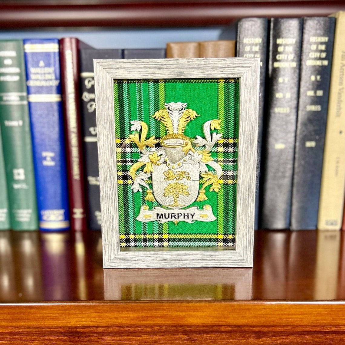 Murphy Coat of Arms on Irish National or Ulster Tartan Framed - Etsy