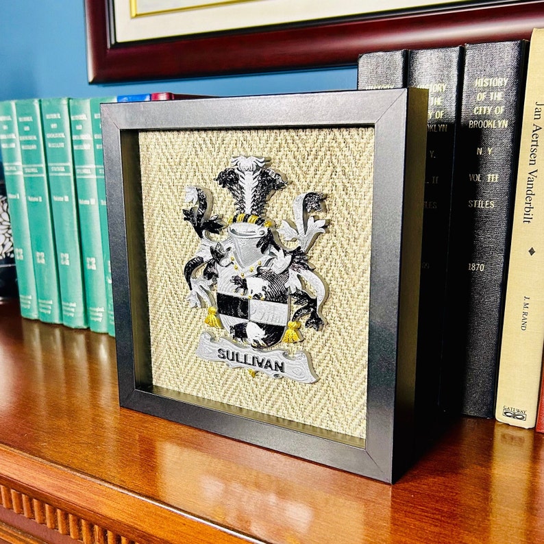 Sullivan of Beare Irish Coat of Arms Crest Framed - Etsy