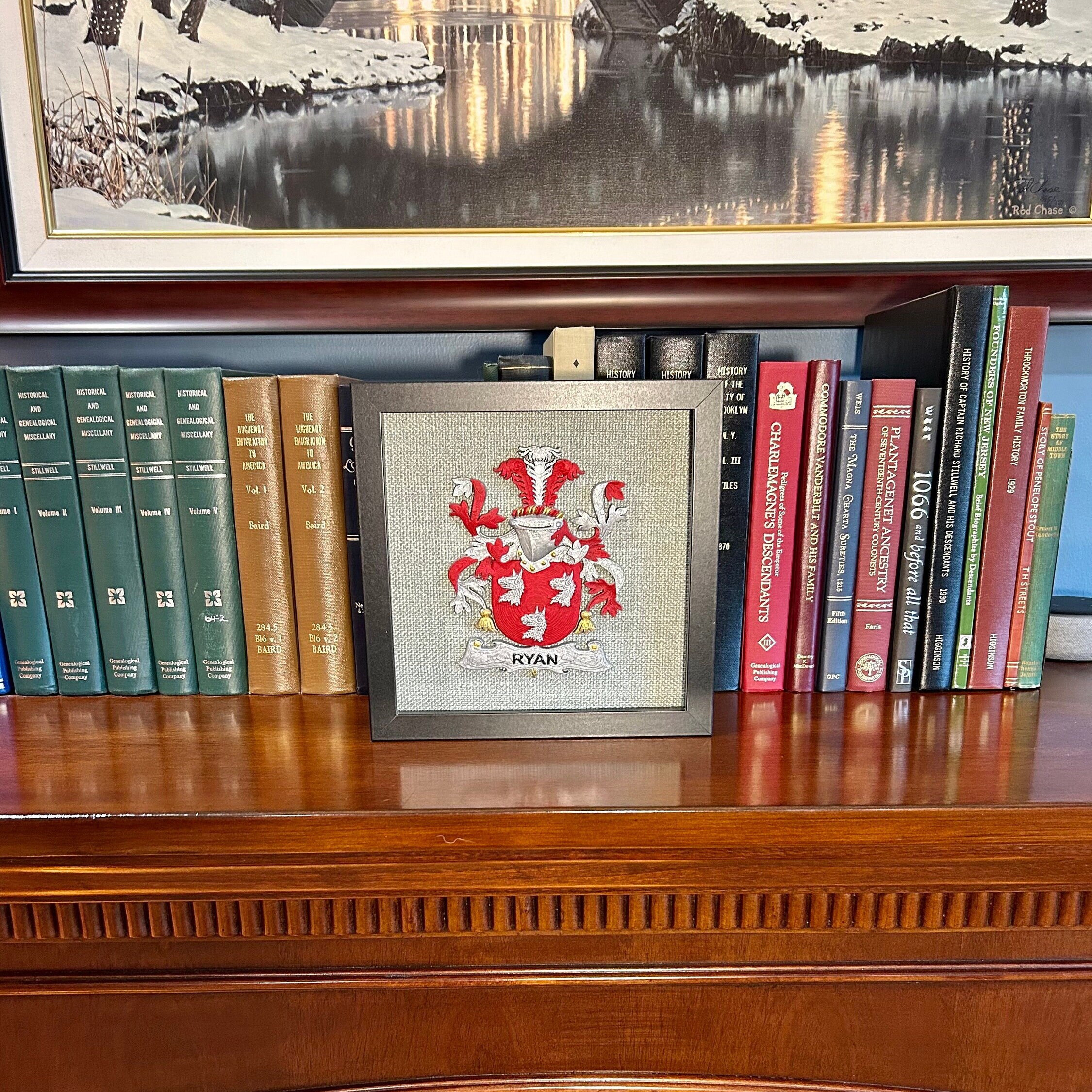 Ryan Irish Coat of Arms Crest Framed - Etsy