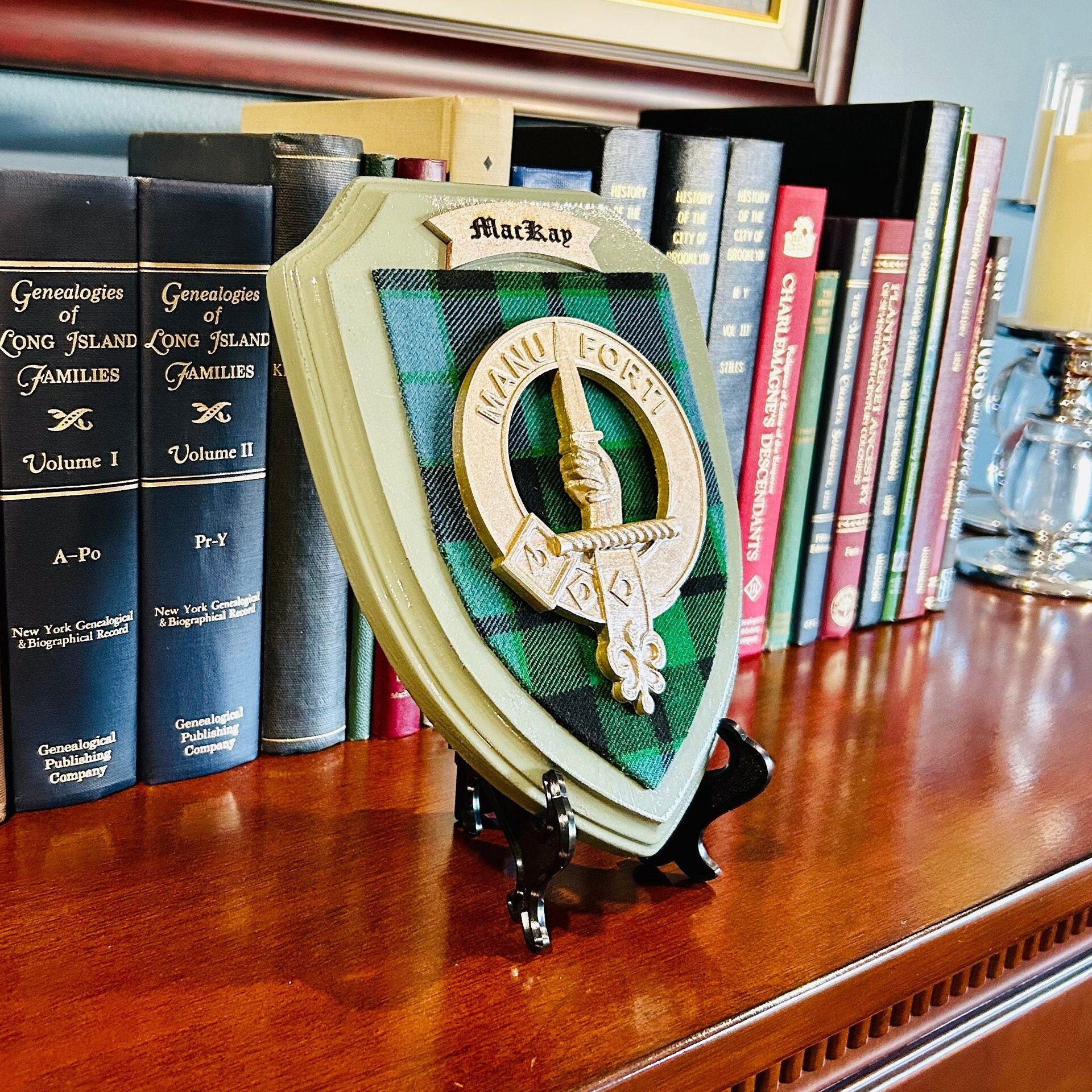 Mackay / Mckay Scottish Clan Tartan Badge Crest Plaque - Etsy