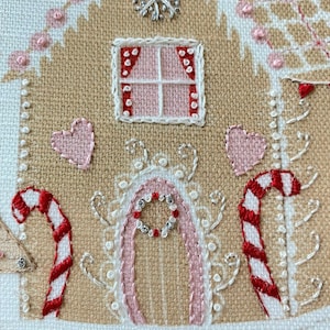 Gingerbread House Embroidery Kit, Christmas Embroidery - Etsy