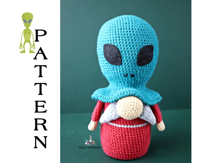 Crochet Alien Gnome Pattern Amigurumi Alien Pattern - Etsy