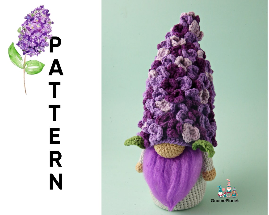 Crochet Flower Gnome Set 5 in 1 Patterns Amigurumi | Etsy