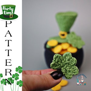 Crochet St Patrick's Day Pot of Gold & Leprechaun Hat Pattern (PDF ...