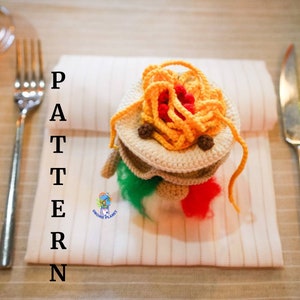 Crochet Pasta Gnome Pattern, Amigurumi Italian Food Gnome Tutorial - Etsy
