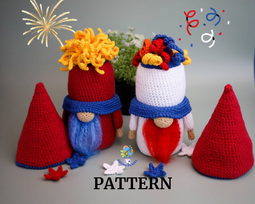 Crochet Firework Gnome Pattern, Amigurumi Fireworks Pattern - Etsy