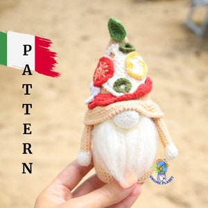 Crochet Pizza Gnome Pattern, Amigurumi Italian Gnome Tutorial - Etsy