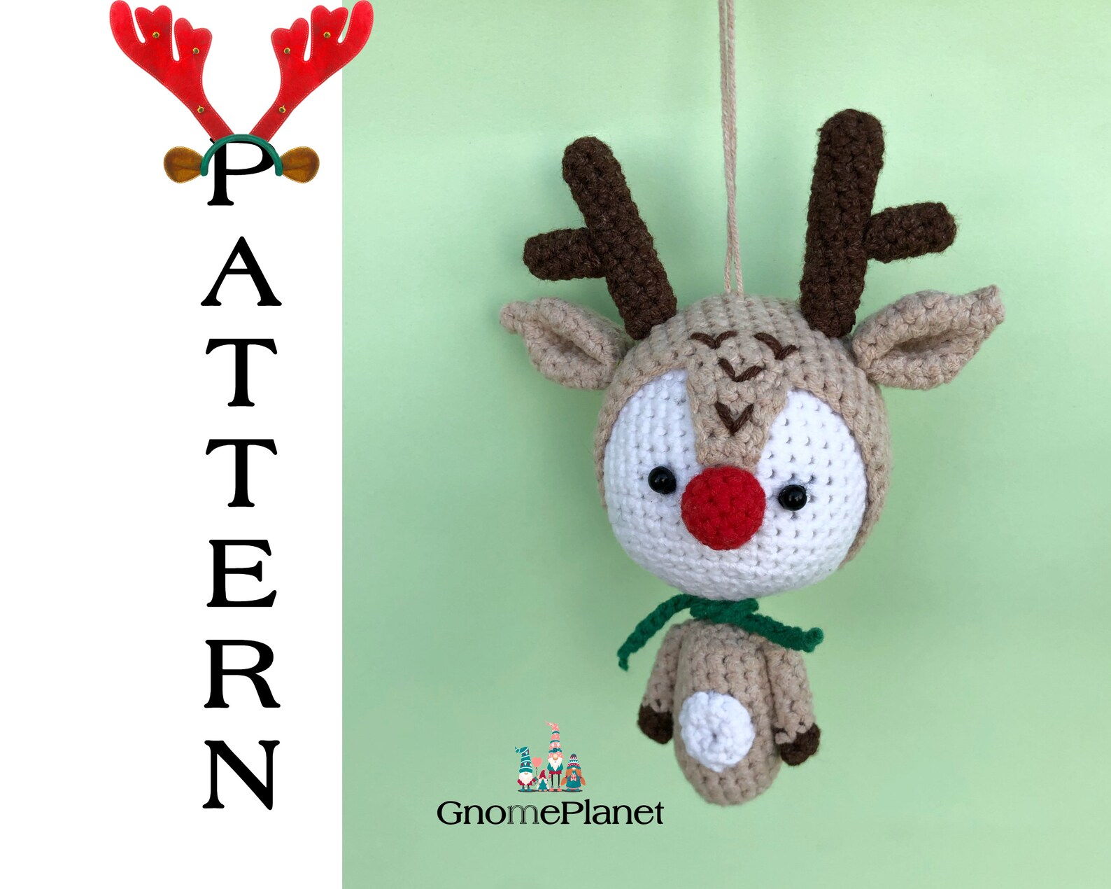Crochet Christmas Ornament Patterns 4 in 1 Amigurumi Ornament - Etsy