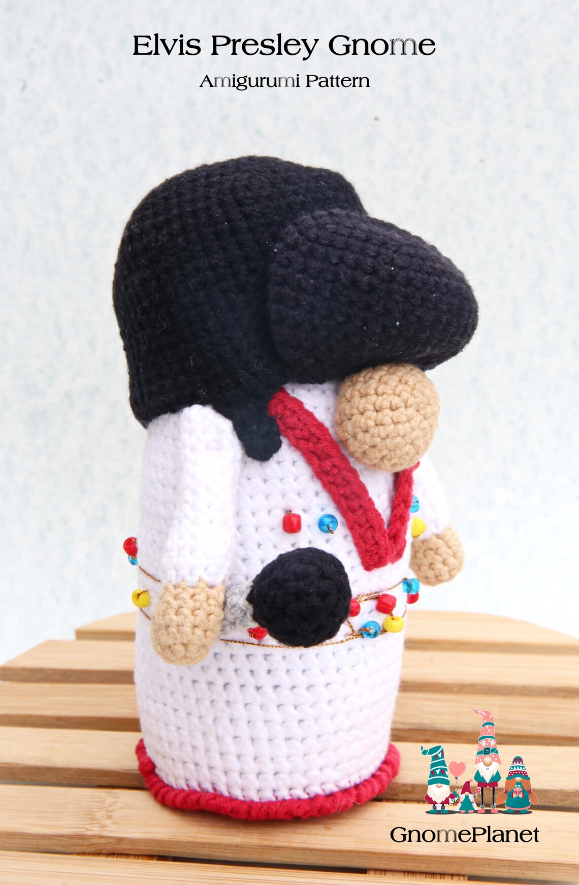 Crochet Elvis Presley Gnome Amigurumi Elvis Pattern Musician | Etsy