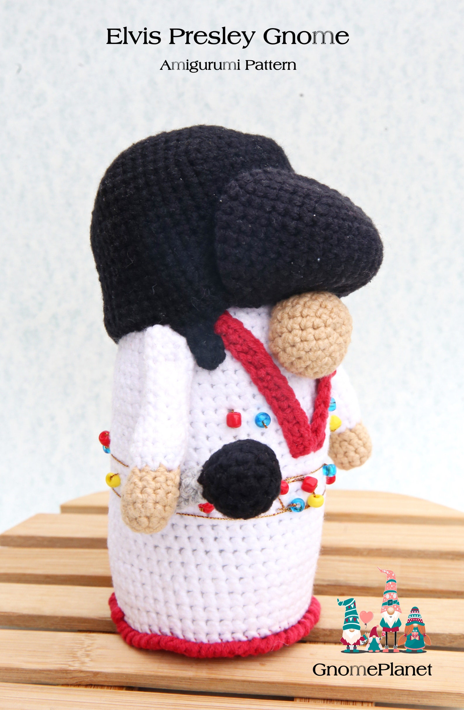Crochet Elvis Presley Gnome Amigurumi Elvis Pattern Musician | Etsy