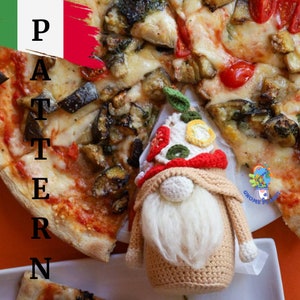 Crochet Pizza Gnome Pattern, Amigurumi Italian Gnome Tutorial - Etsy