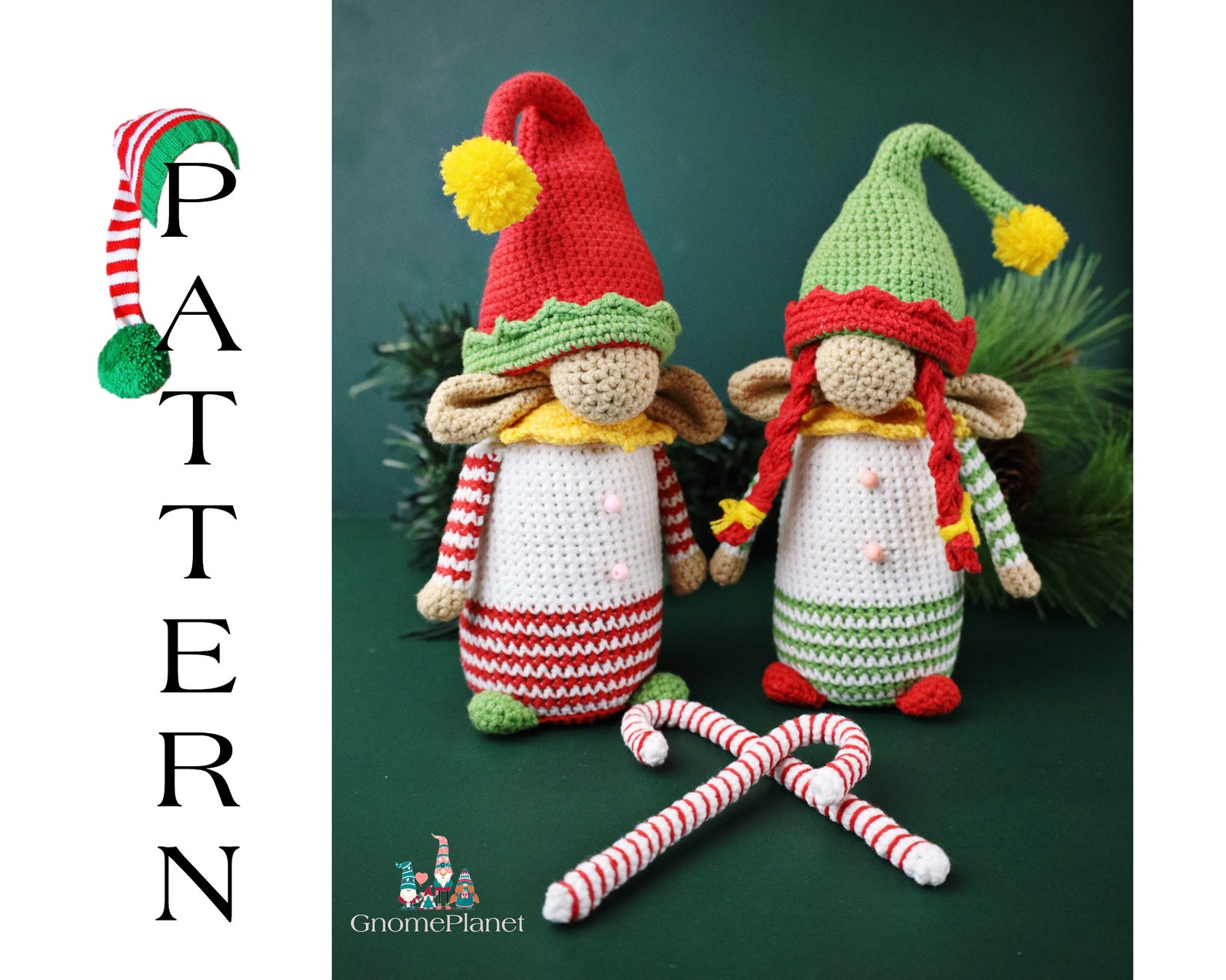 Crochet Elf Gnome Pattern Crochet Christmas Elf Pattern - Etsy