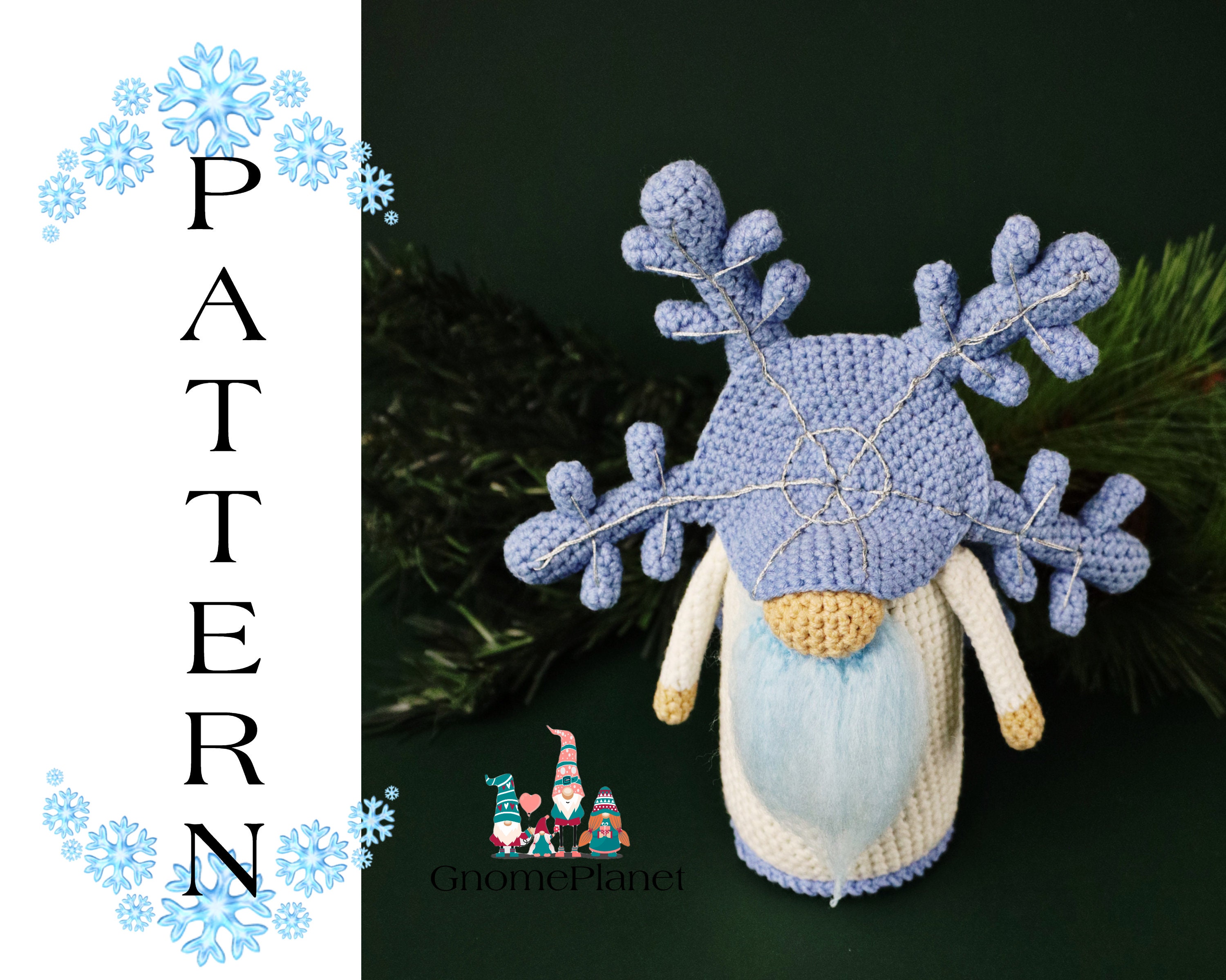 Crochet Christmas Gnome Pattern Set 5 in 1 Amigurumi - Etsy