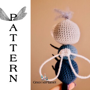 Crochet Fly Pattern, Amigurumi Insect Ornament, Crochet Keychain - Etsy