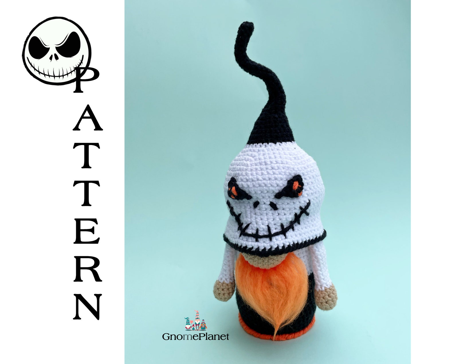 Crochet Skeleton Gnome Pattern Amigurumi Halloween Gnome - Etsy