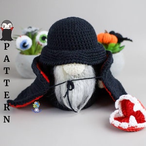 Crochet Vampire Gnome Pattern, Amigurumi Toothless Vampire Pattern - Etsy