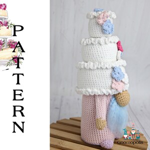 Crochet Cake Gnome Pattern, Amigurumi Wedding Cake Pattern - Etsy