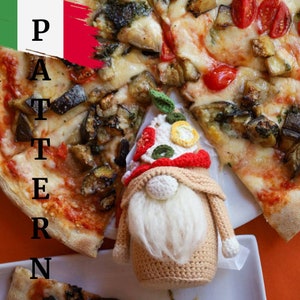 Crochet Pizza Gnome Pattern, Amigurumi Italian Gnome Tutorial - Etsy