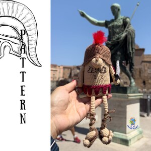 Crochet Gladiator Gnome Pattern, Amigurumi Worrier Pattern - Etsy