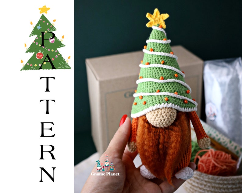 Crochet Christmas Tree Gnome Pattern Christmas Gnome Pattern - Etsy
