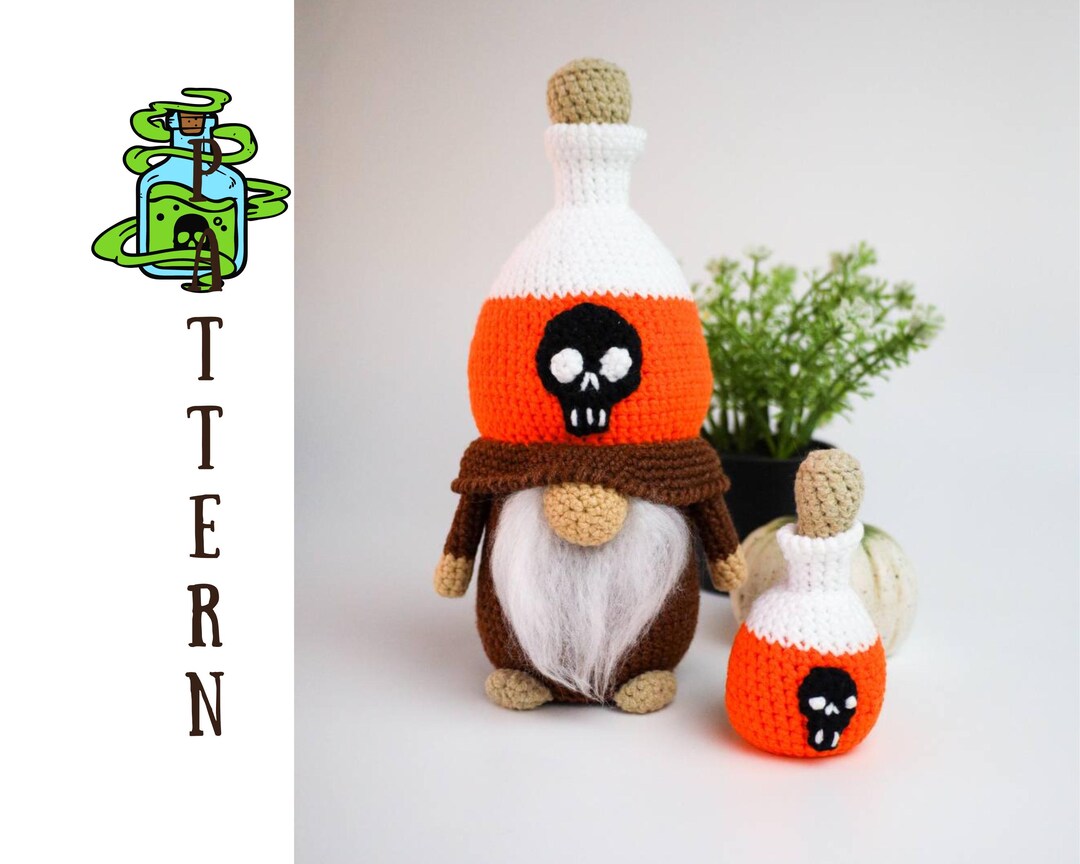 Amigurumi Halloween Gnome, Crochet Poison Gnome Pattern, - Etsy