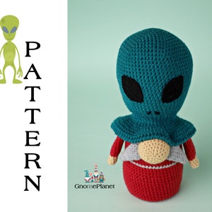 Crochet Alien Gnome Pattern, Amigurumi Alien Pattern - Etsy