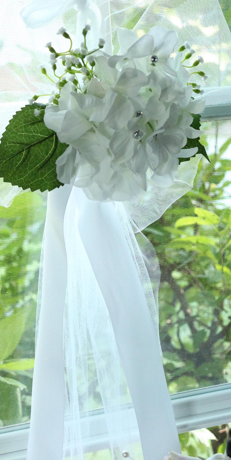 Wedding Hydrangea Pew Decorations - Etsy