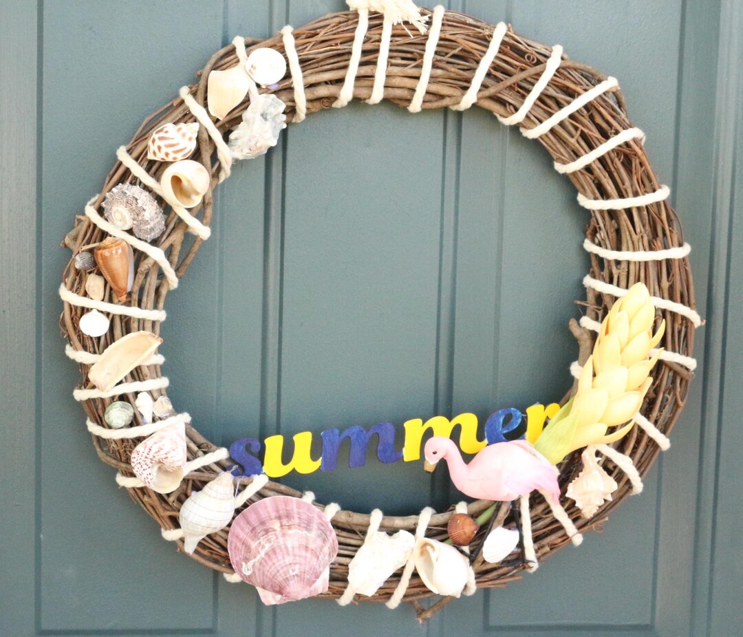 Jute-rope Grapevine Nautical Beach Wreath - Etsy