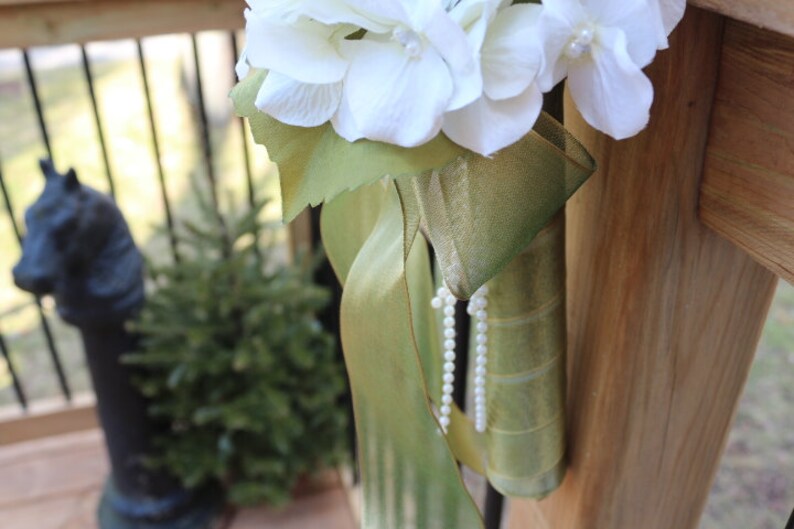 Hydrangea Pew Church Decoration Weddinng Ceremony Aisle Adornment - Etsy