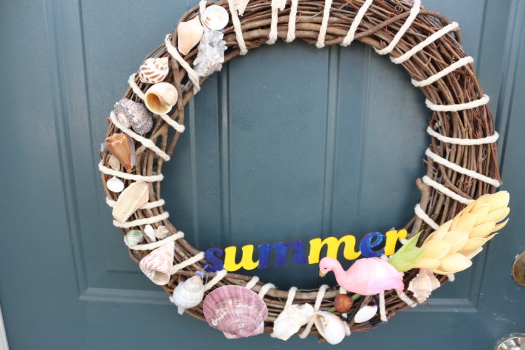 Jute-rope Grapevine Nautical Beach Wreath - Etsy