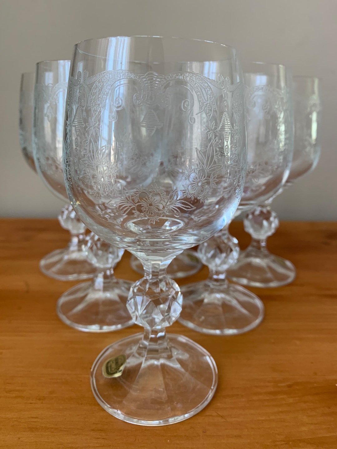 Vintage Crystal Goblets Bohemia Crystal Replacement - Etsy
