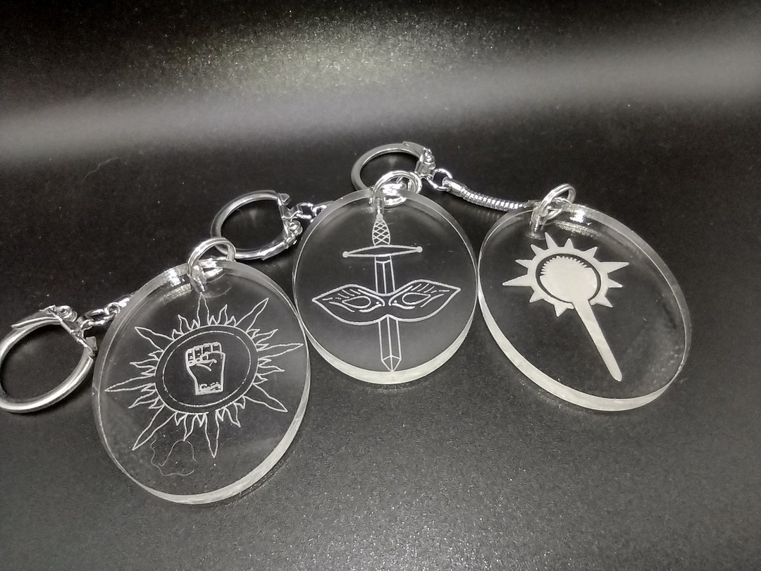 Clear Acrylic RPG Class Keychain - Etsy