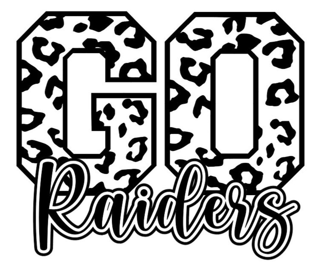 Go Raiders SVG, Go Raiders Leopard Svg - Etsy