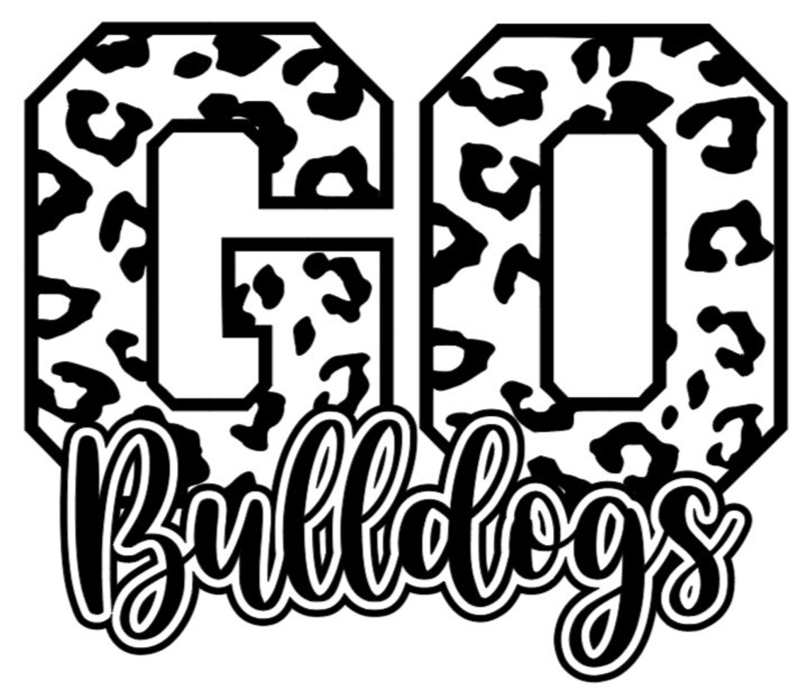 Go Bulldogs SVG Go Bulldogs Leopard Svg - Etsy UK